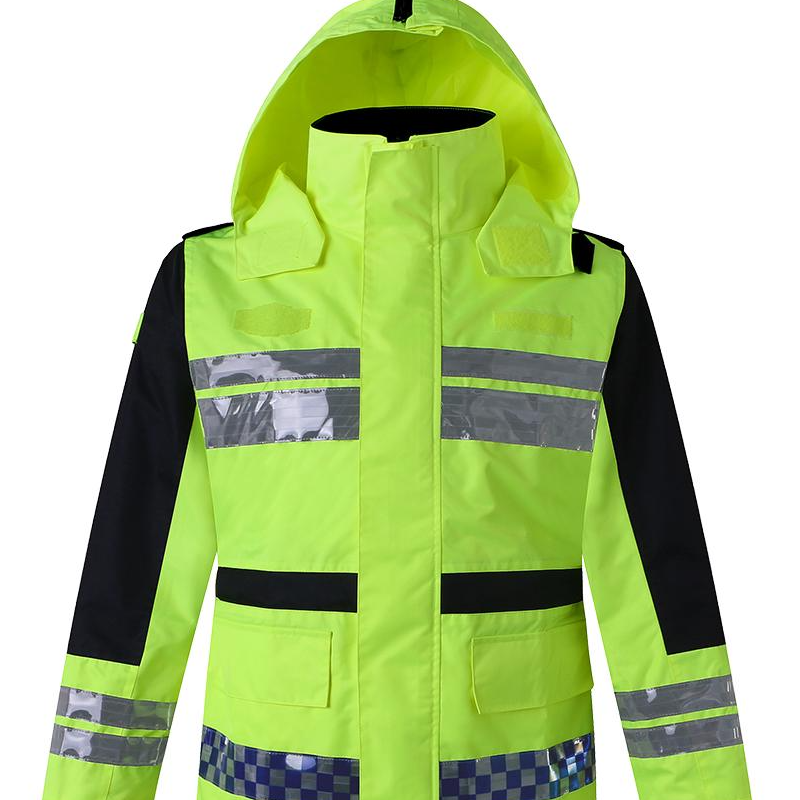 Buy Wholesale Hi Vis Construction Waterproof Adjustable Hood Jacket ...