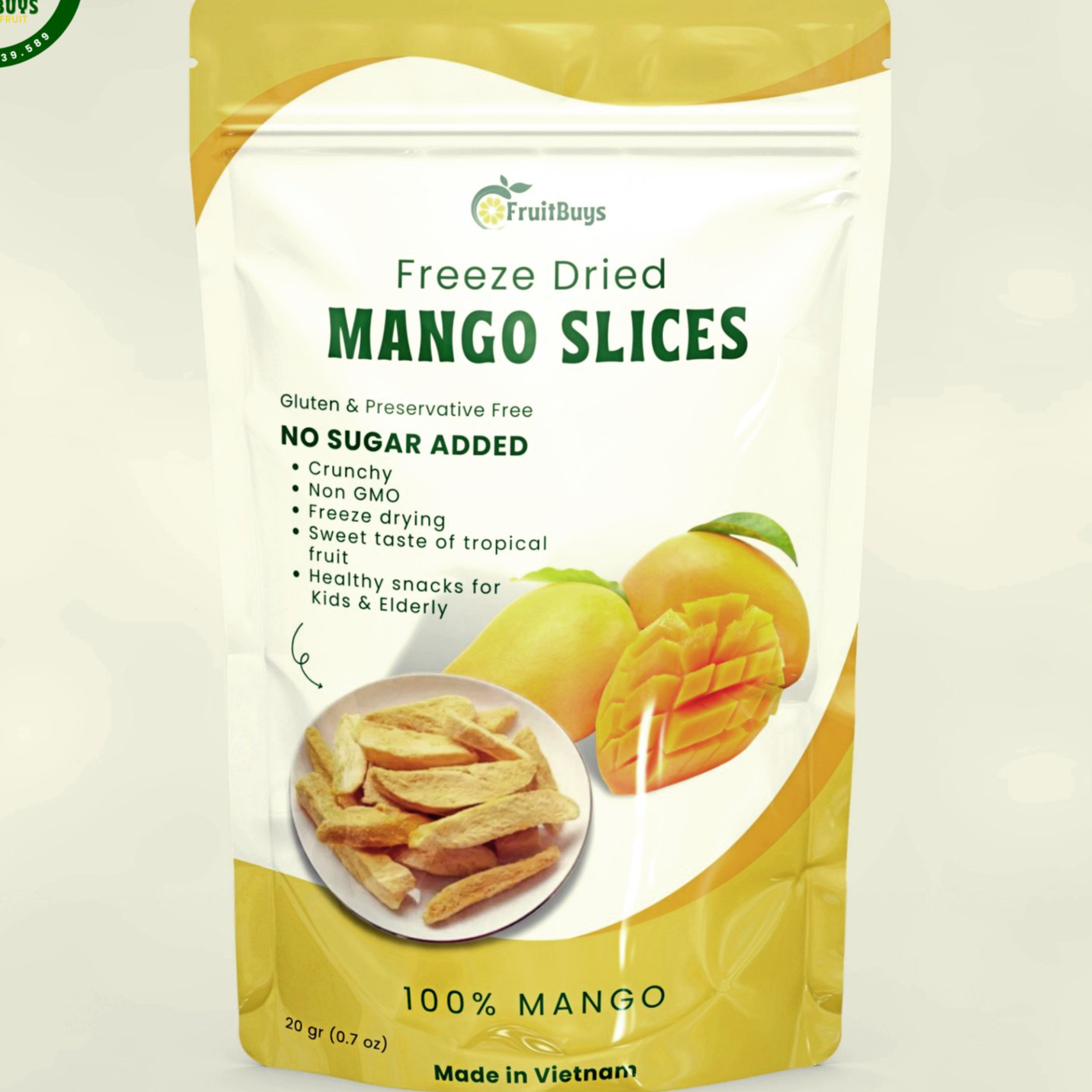 Buy & Import Freeze-Dried Mango With No Sugar Added, Perfect For Weight ...